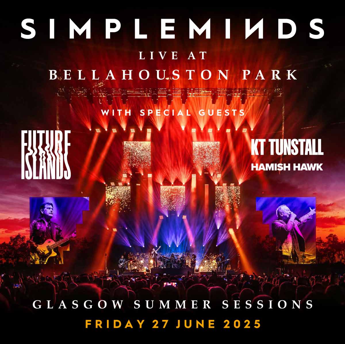 Simple Minds At Bellahouston Park In 2025 - SIMPLEMINDS.COM